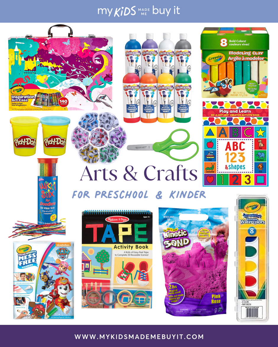 Arts & Crafts for Preschoolers & Kindergarteners